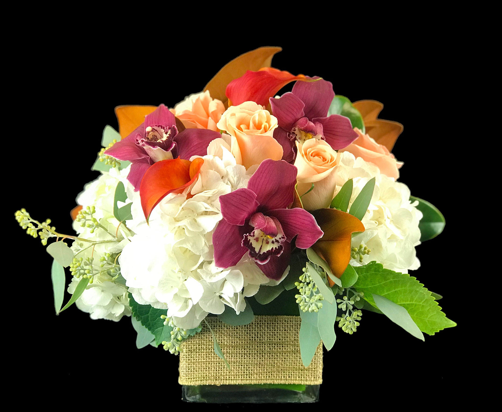 New! "Peach Bordeaux" Exclusive Autumn Design - Boston Florist ...